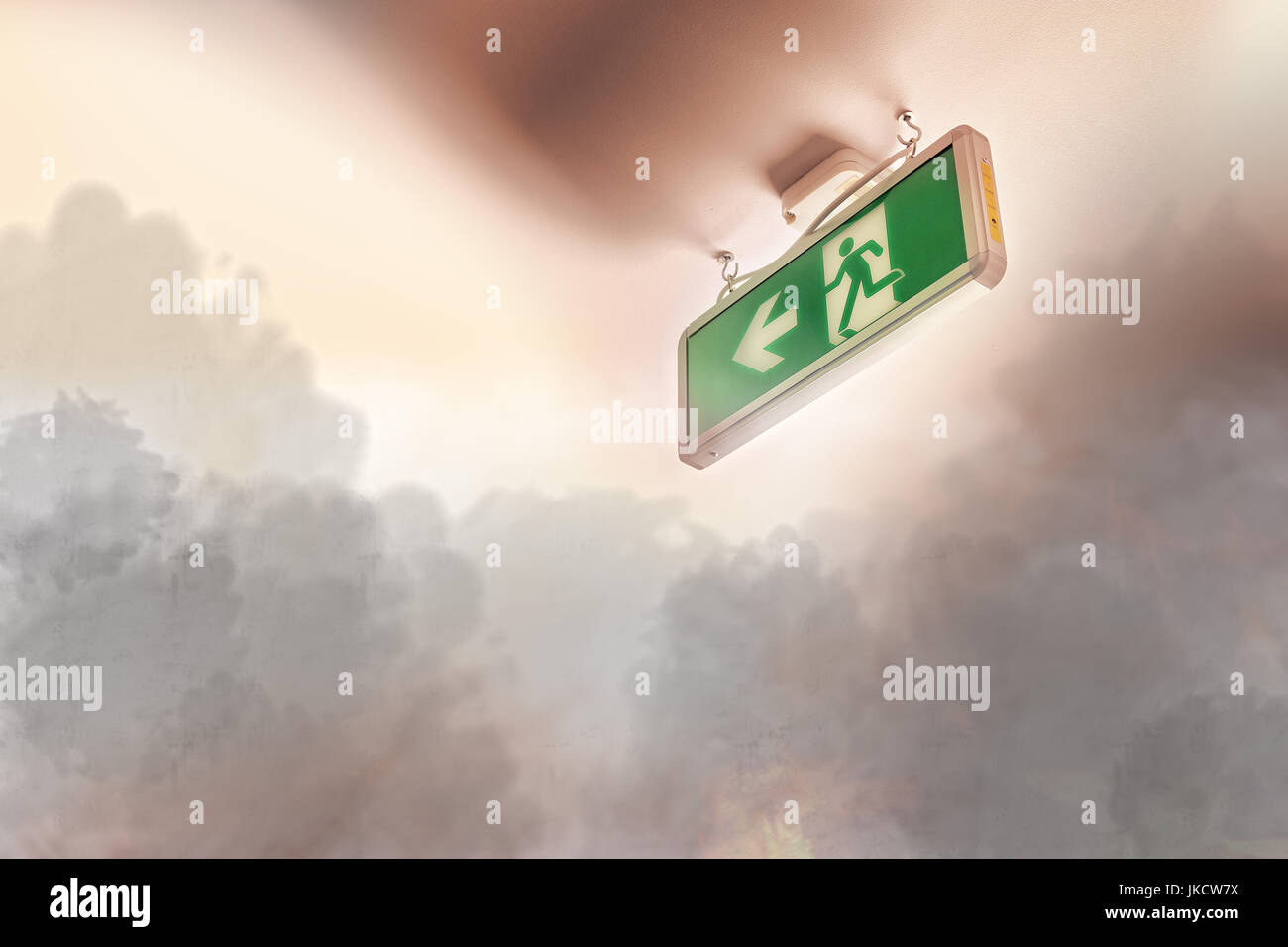 smoke in the building Stock Photo - Alamy