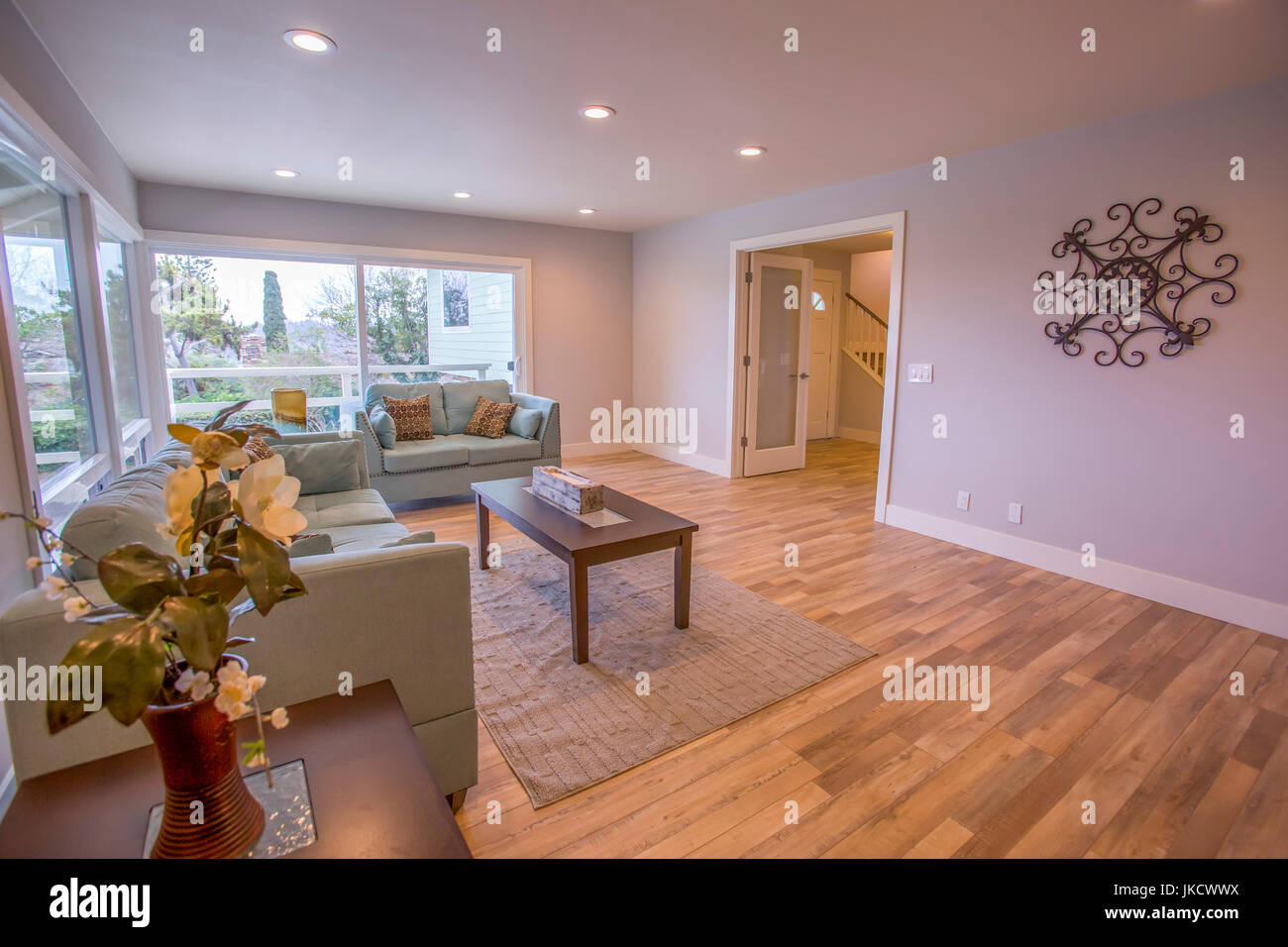 Living room interior model home hi-res stock photography and images - Alamy