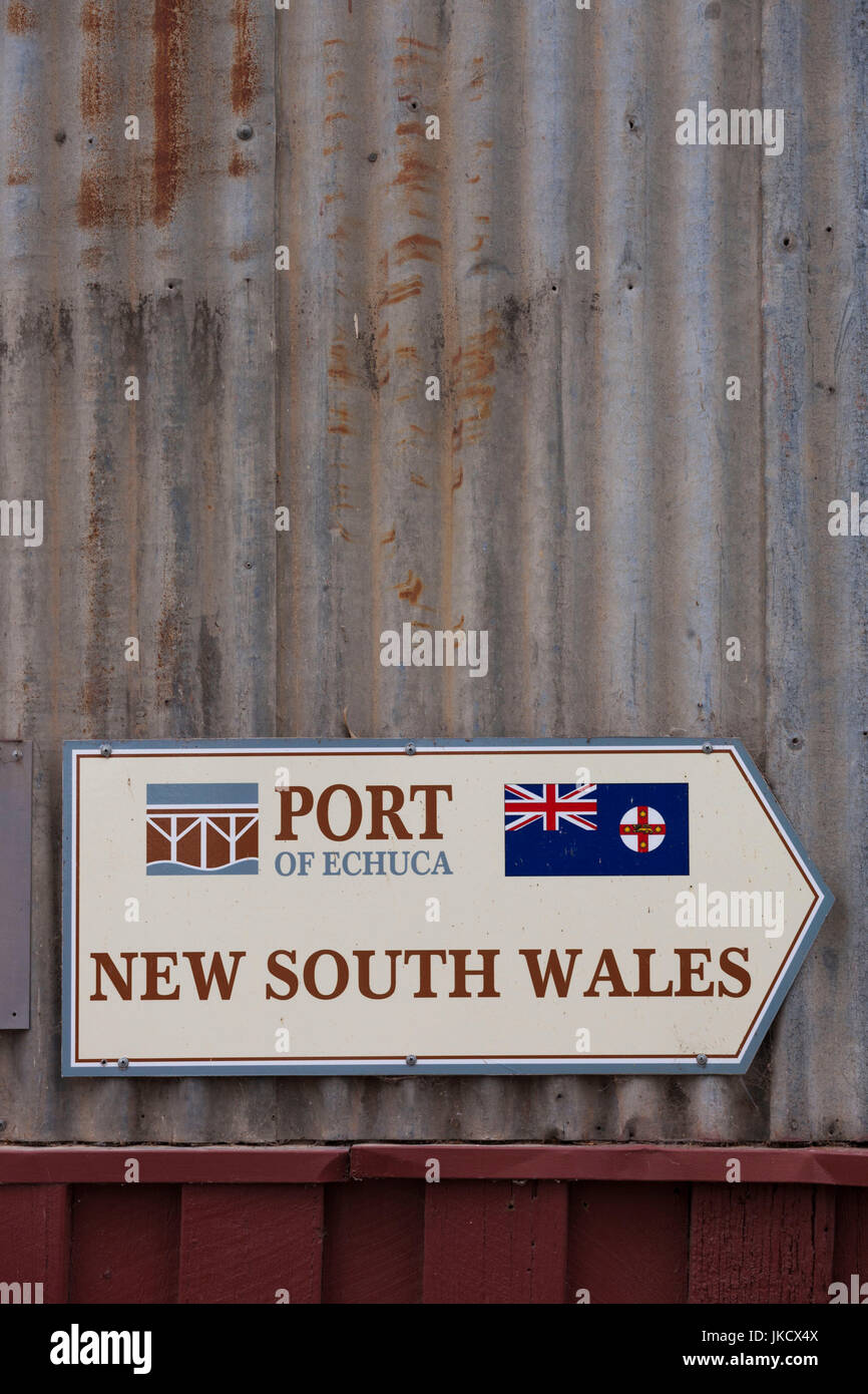 Australia, Victoria, VIC, Echuca, Historic Port of Echuca, Murray River ...