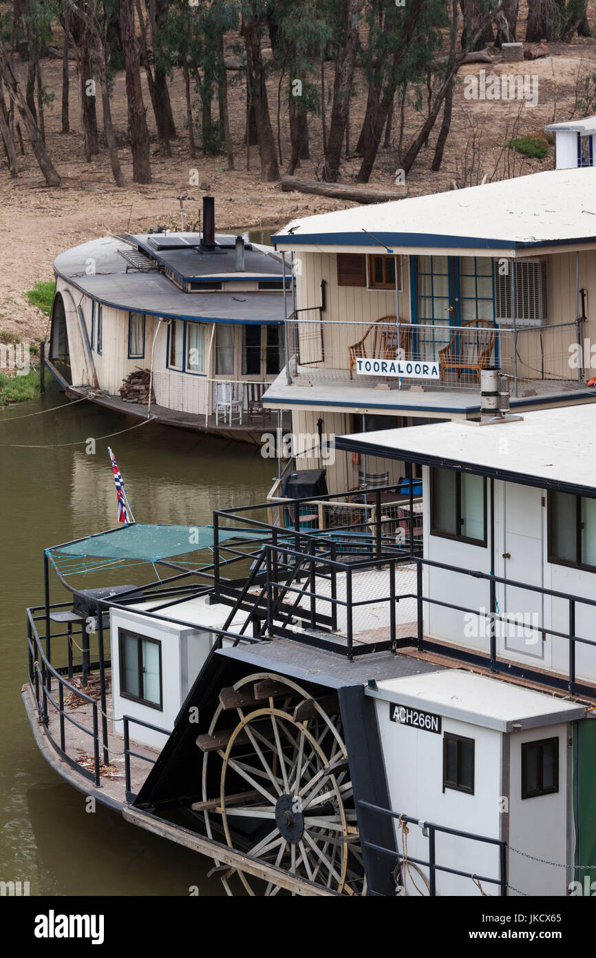 Australia, Victoria, VIC, Echuca, Historic Port of Echuca, Murray River ...