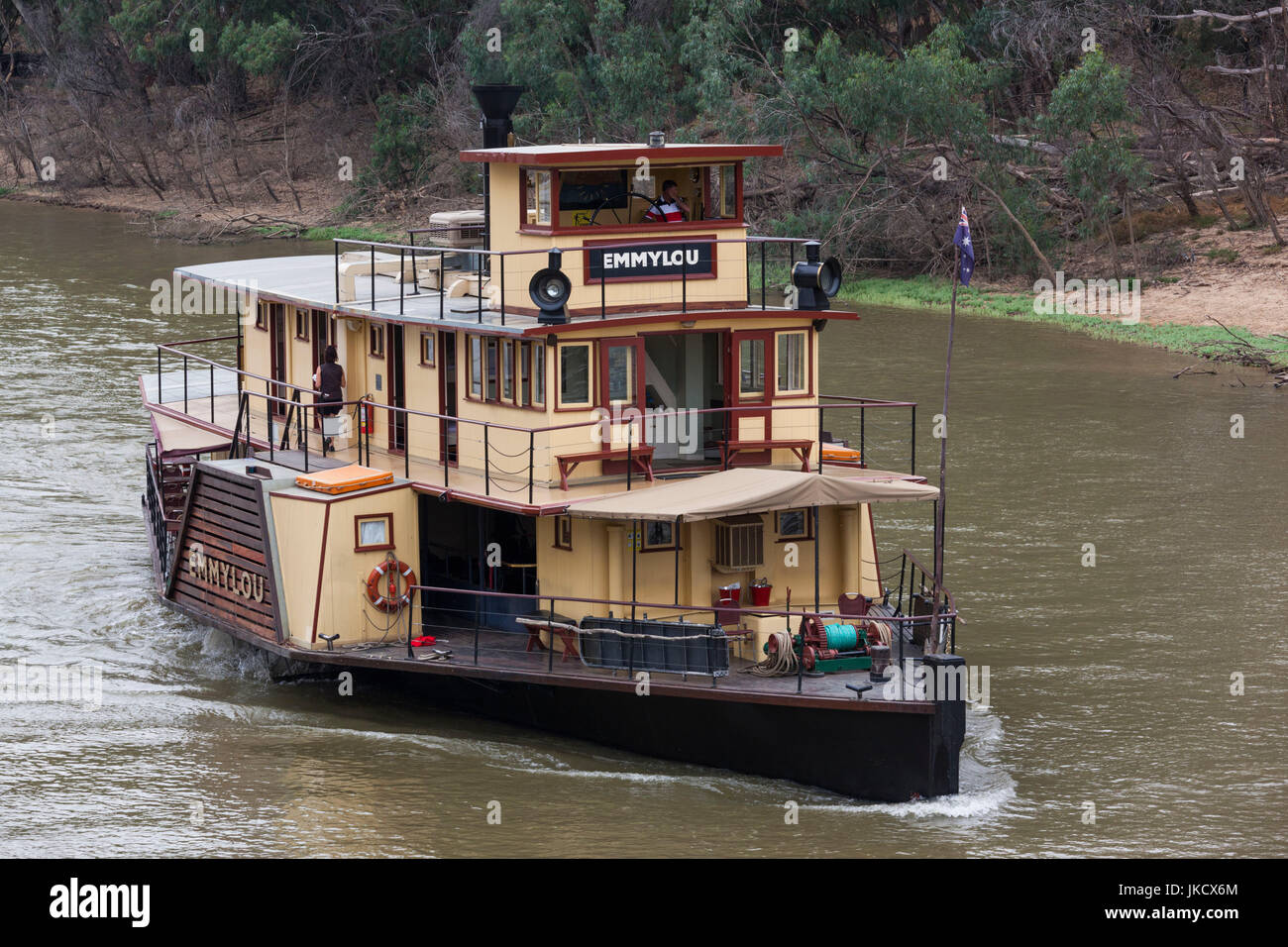 Australia, Victoria, VIC, Echuca, Historic Port of Echuca, Murray River ...