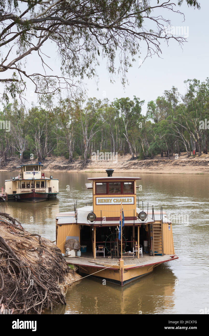 Australia, Victoria, VIC, Echuca, Historic Port of Echuca, Murray River ...