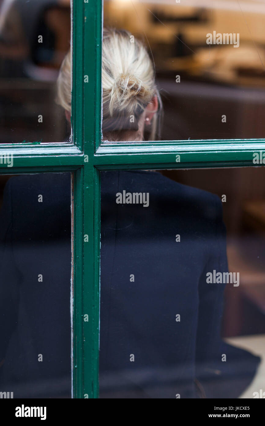 Australia, Victoria, VIC, Melbourne, Degraves Street, cafe window Stock ...
