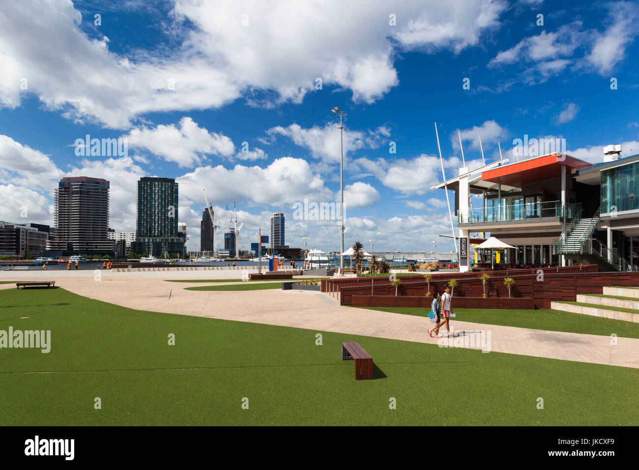 Australia, Victoria, VIC, Melbourne, Docklands, Victoria Harbour ...