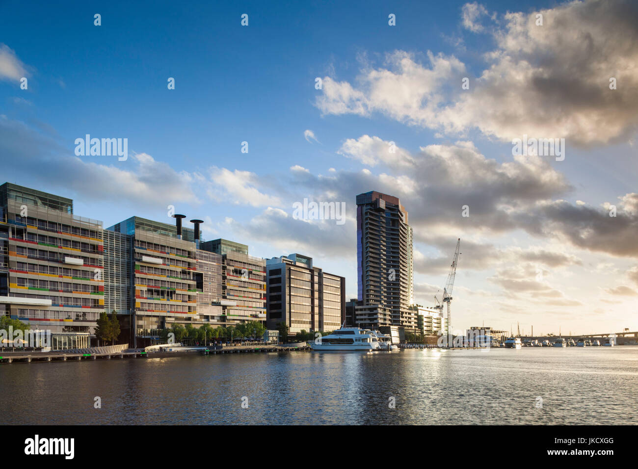 Australia, Victoria, VIC, Melbourne, Docklands, Victoria Harbour ...