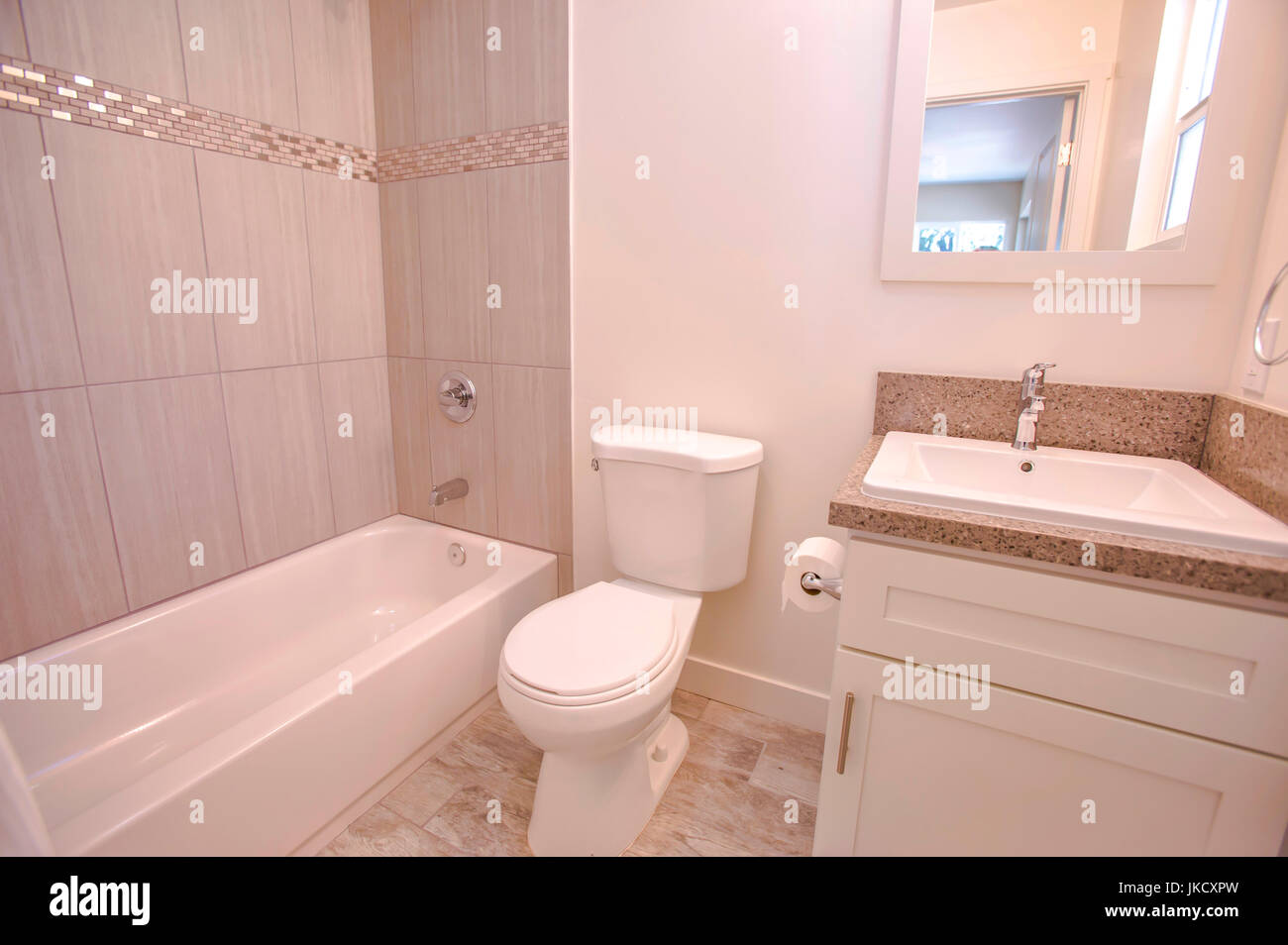 Model homes always show off beautiful bathrooms with clever design ...