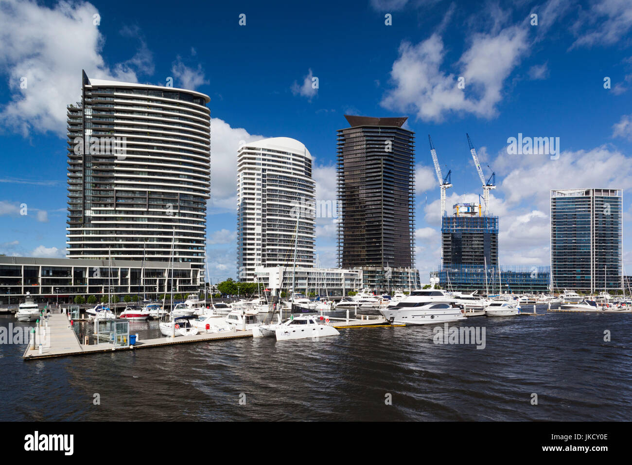 Australia, Victoria, VIC, Melbourne, South Wharf, Yarra's Edge Marina ...