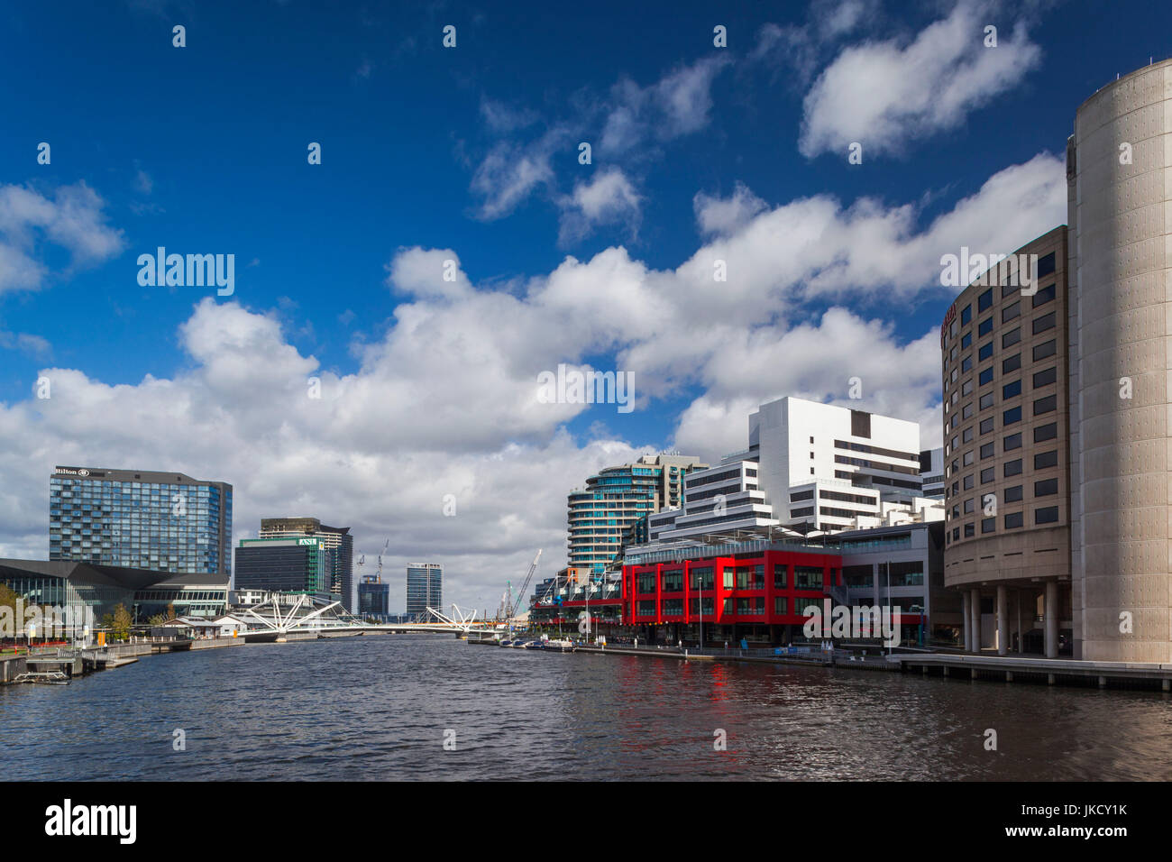 Australia, Victoria, VIC, Melbourne, South Wharf, buildings of the ...