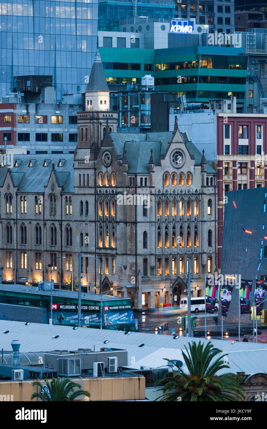 Australia, Victoria, VIC, Melbourne, buildings by Federation Square ...