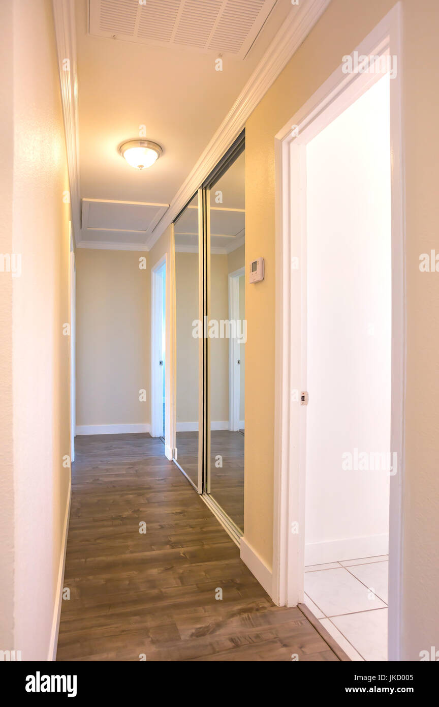 Empty Hallway in a Southern California home ready to be listed for real ...