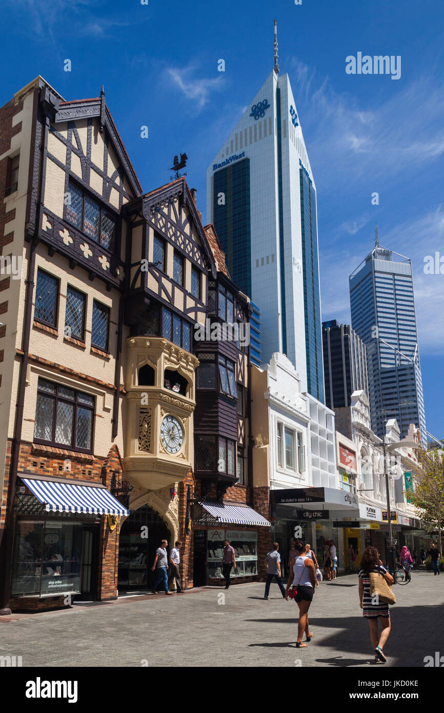 Australia, Western Australia, Perth, Hay Street Mall, London Court ...