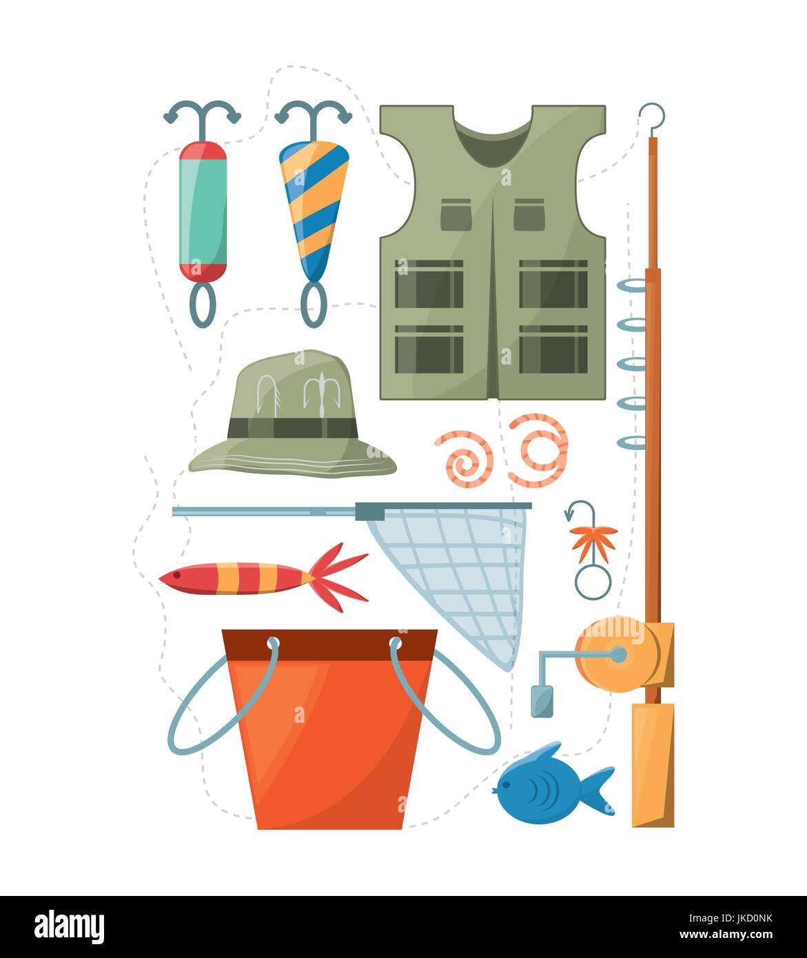 Net casting Stock Vector Images - Alamy