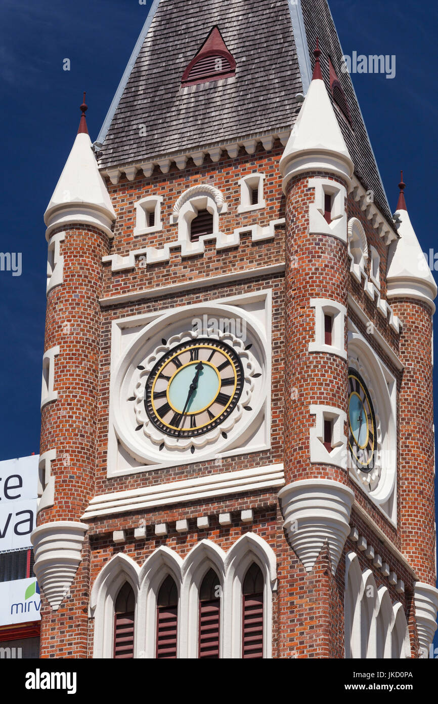 Australia, Western Australia, Perth, Town Hall clocktower Stock Photo ...
