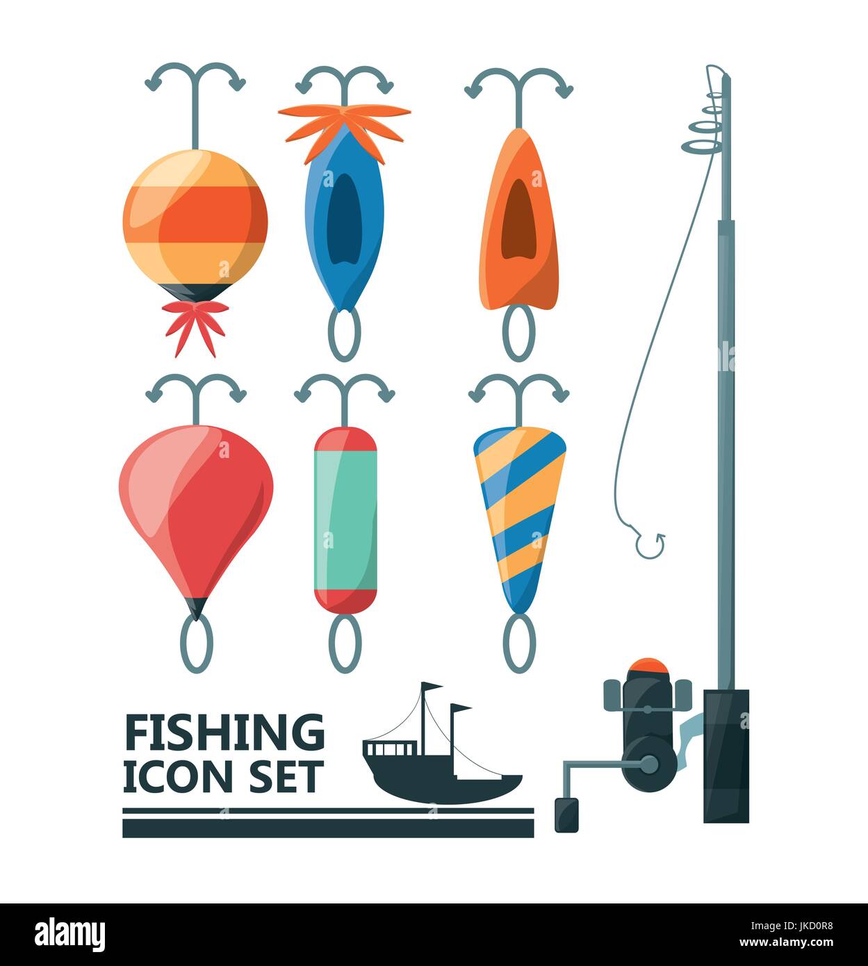fishing equipment basic for catch Stock Vector Image & Art - Alamy