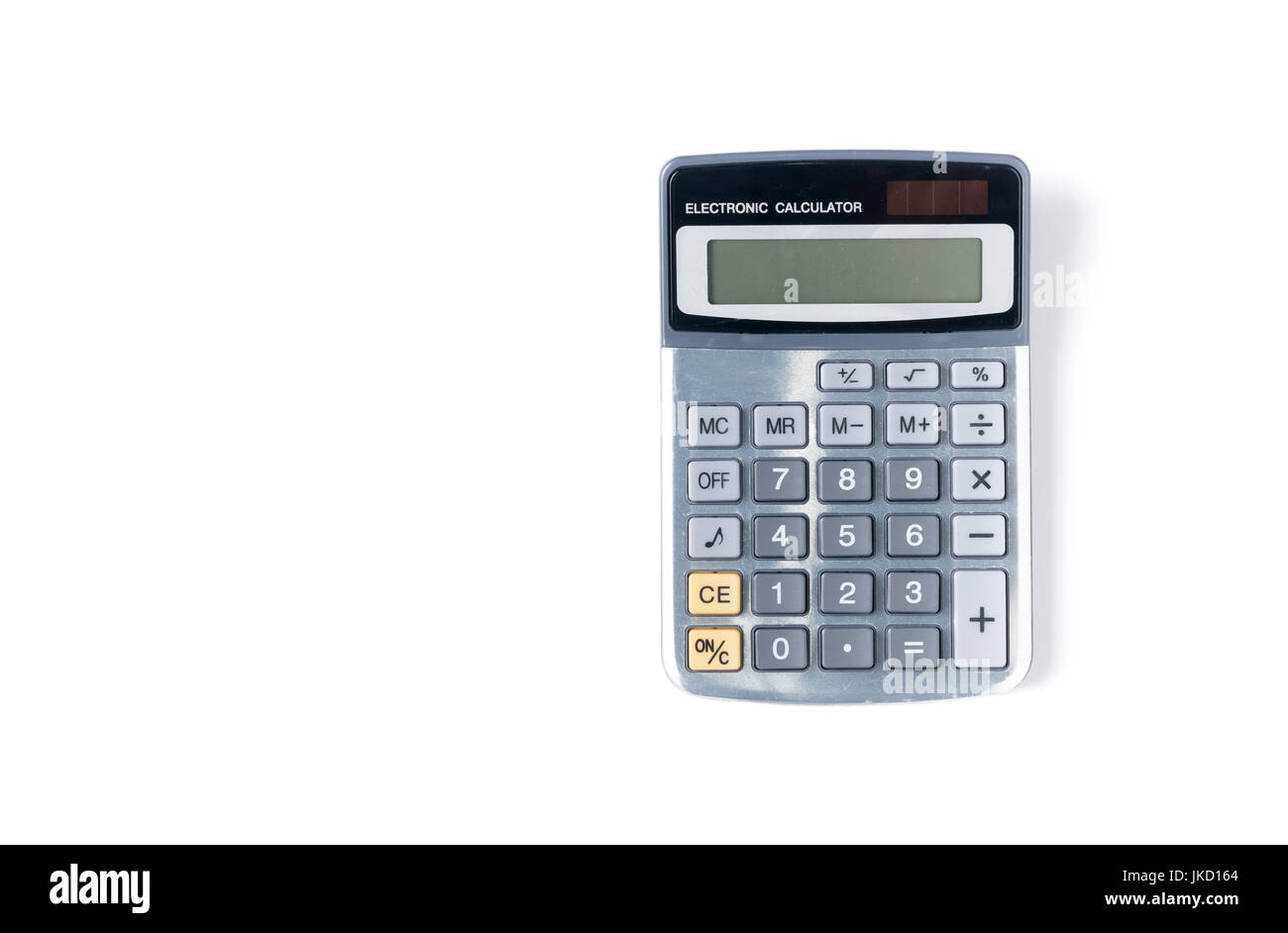 calculator isolated on white background with copy space Stock Photo - Alamy