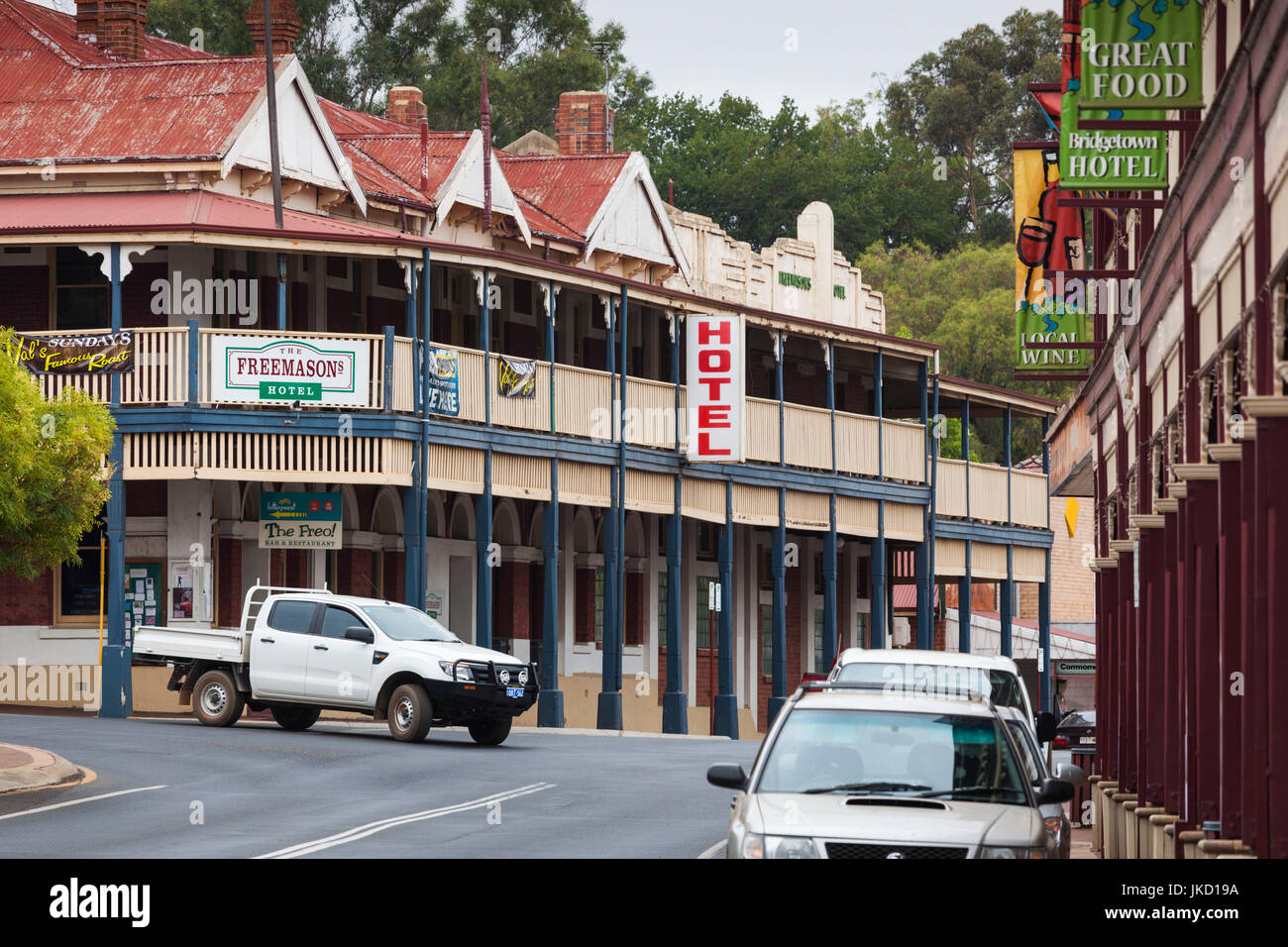 Australia, Western Australia, The Southwest, Bridgetown, town view ...