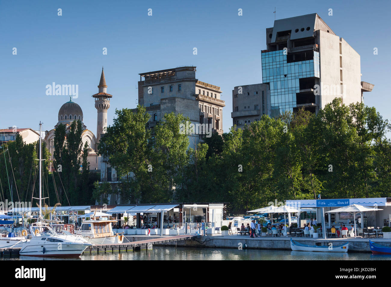 Romania, Black Sea Coast, Constanta, Tomis Tourist Port and Marina ...