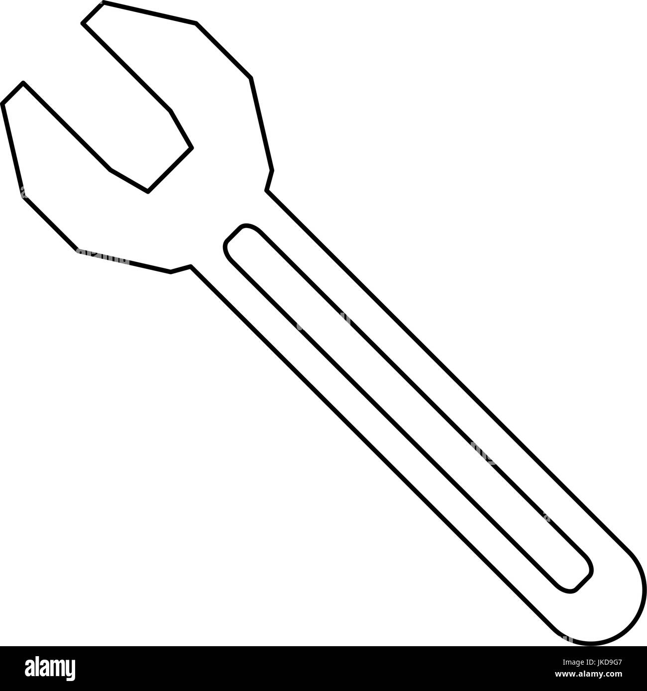 Restore wrench icon outline Stock Vector Images - Alamy