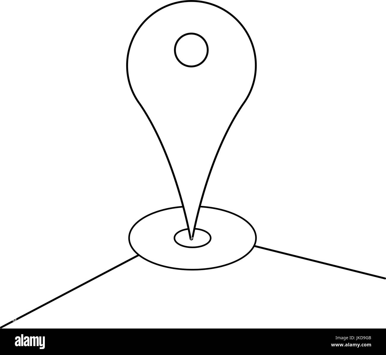 pointer map navigation gps guide app Stock Vector Image & Art - Alamy