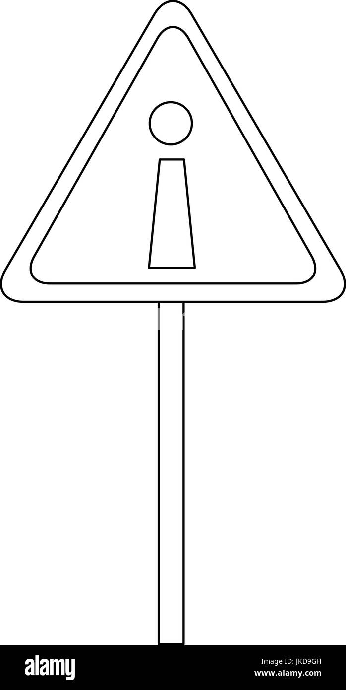 hazard warning attention sign with exclamation mark symbol Stock Vector ...