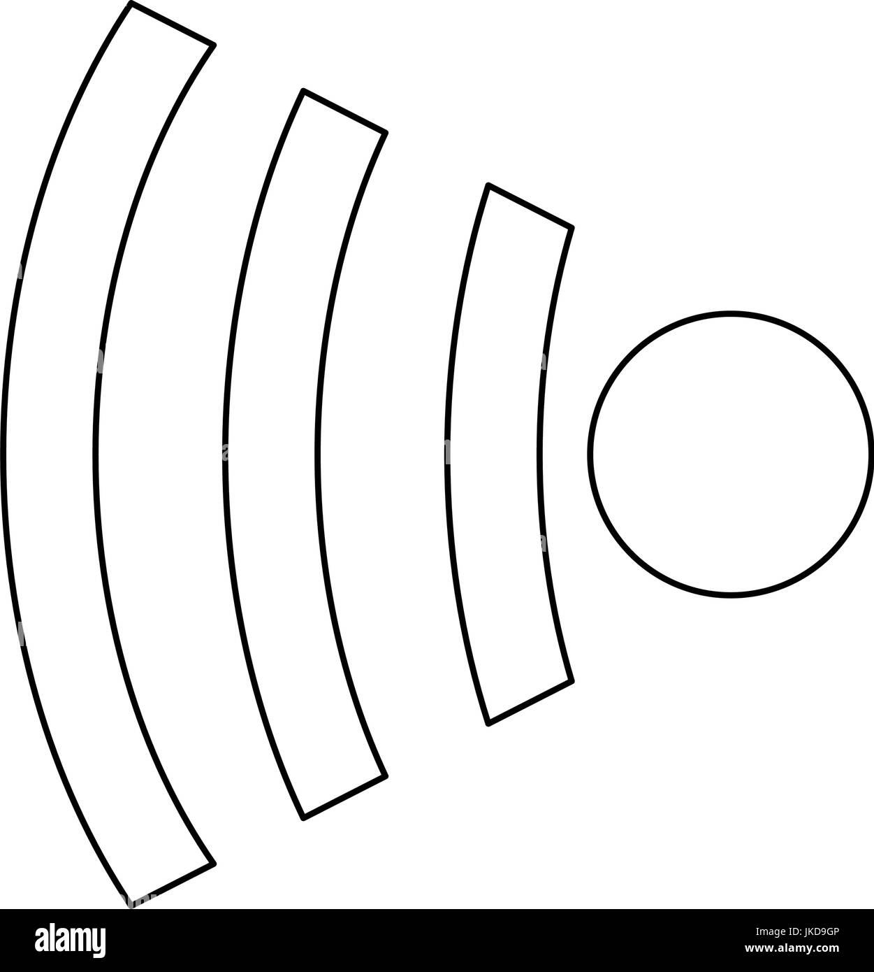 wifi icon wireless internet sign communication technology symbol Stock ...