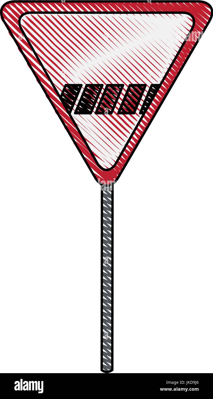 sign danger triangle road traffic empty Stock Vector Image & Art - Alamy