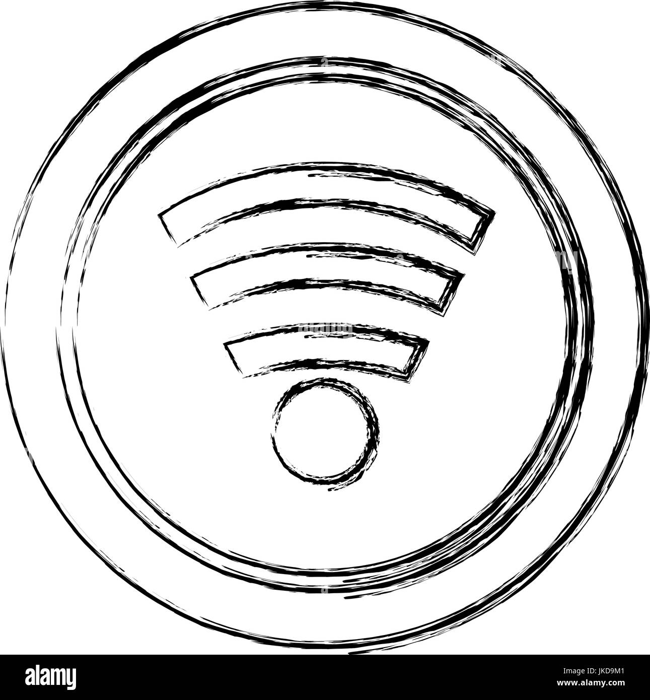 wifi icon wireless internet sign communication technology symbol Stock ...