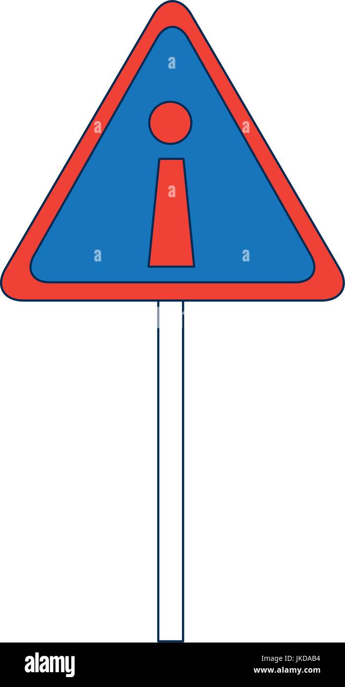 hazard warning attention sign with exclamation mark symbol Stock Vector ...