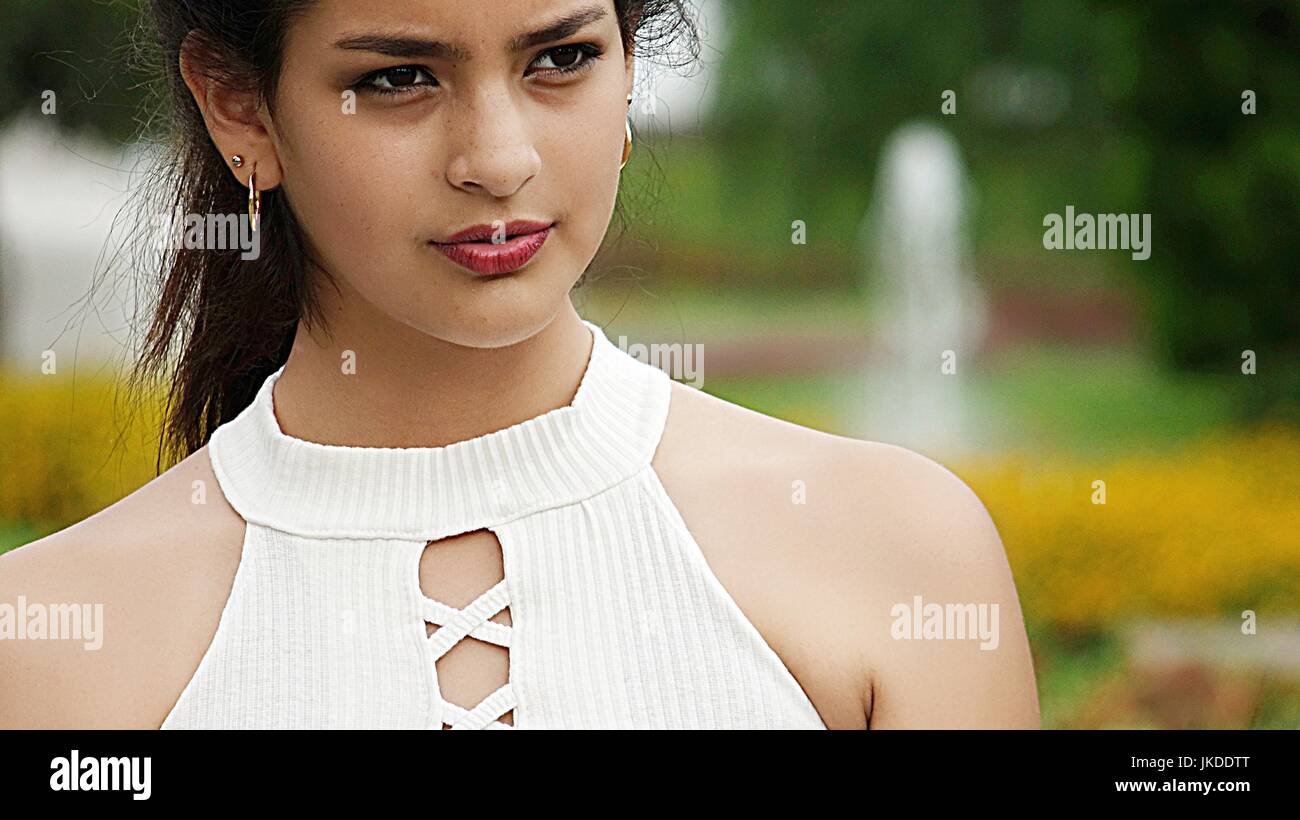 Hispanic Beautiful Girl Stock Photo - Alamy