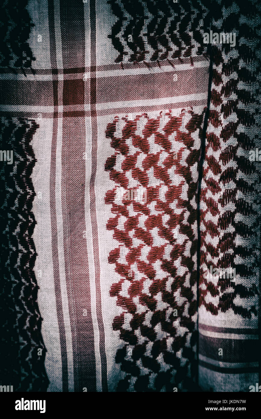 the texture of the cotton traditional symbolic arabian scarf like ...