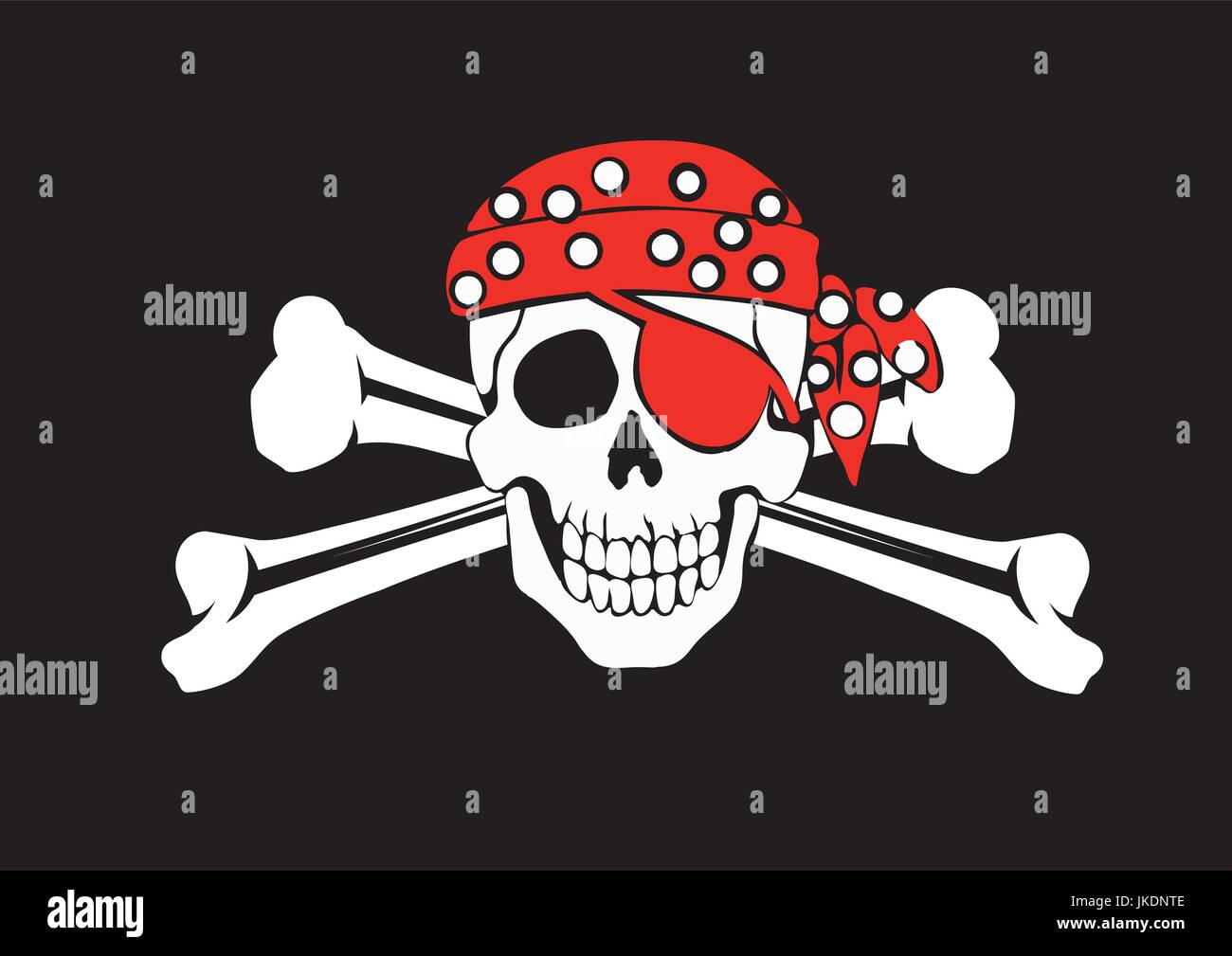 Jolly Roger Flag Stock Vector Image & Art - Alamy