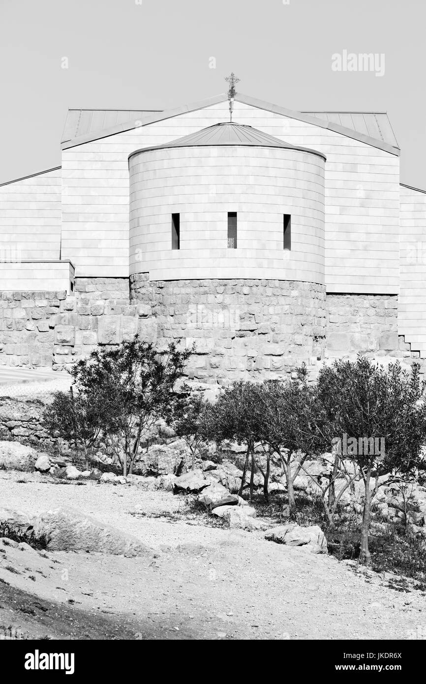 in the antique monastery religion site of mount nebo in jordan Stock ...