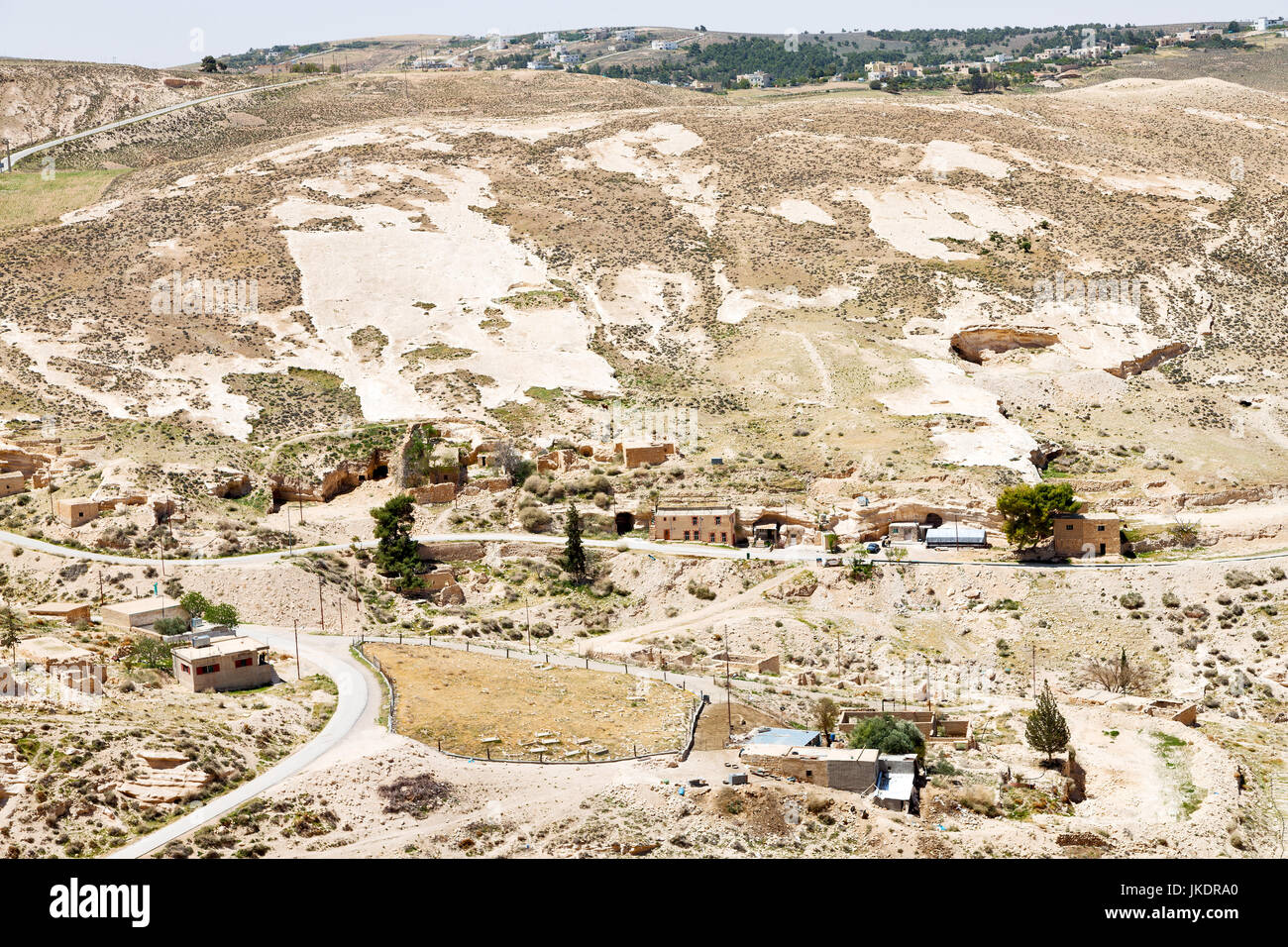 in the mountain of eden jordan the view from the antique castle Stock ...