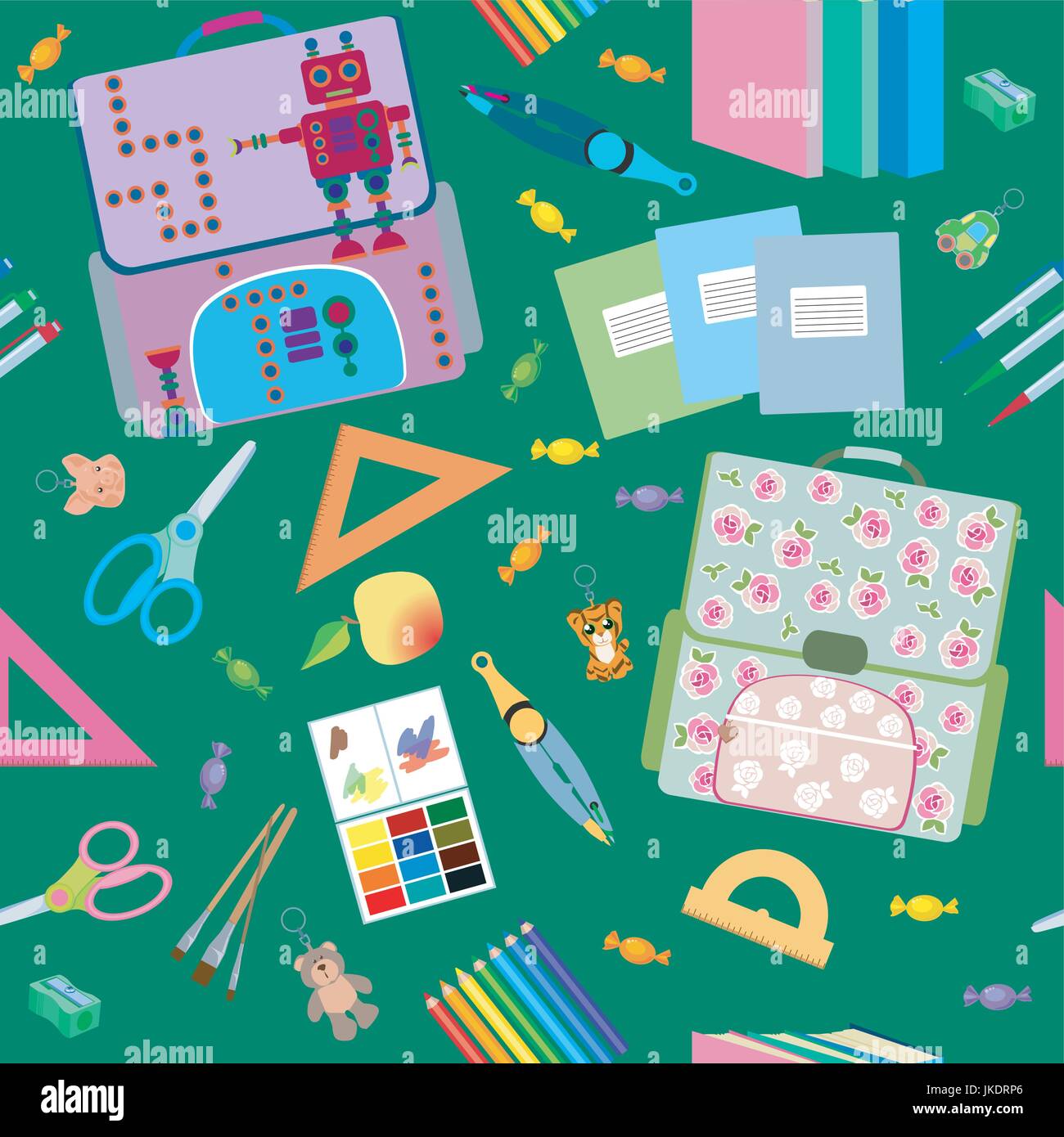 seamless school pattern Stock Vector Image & Art - Alamy