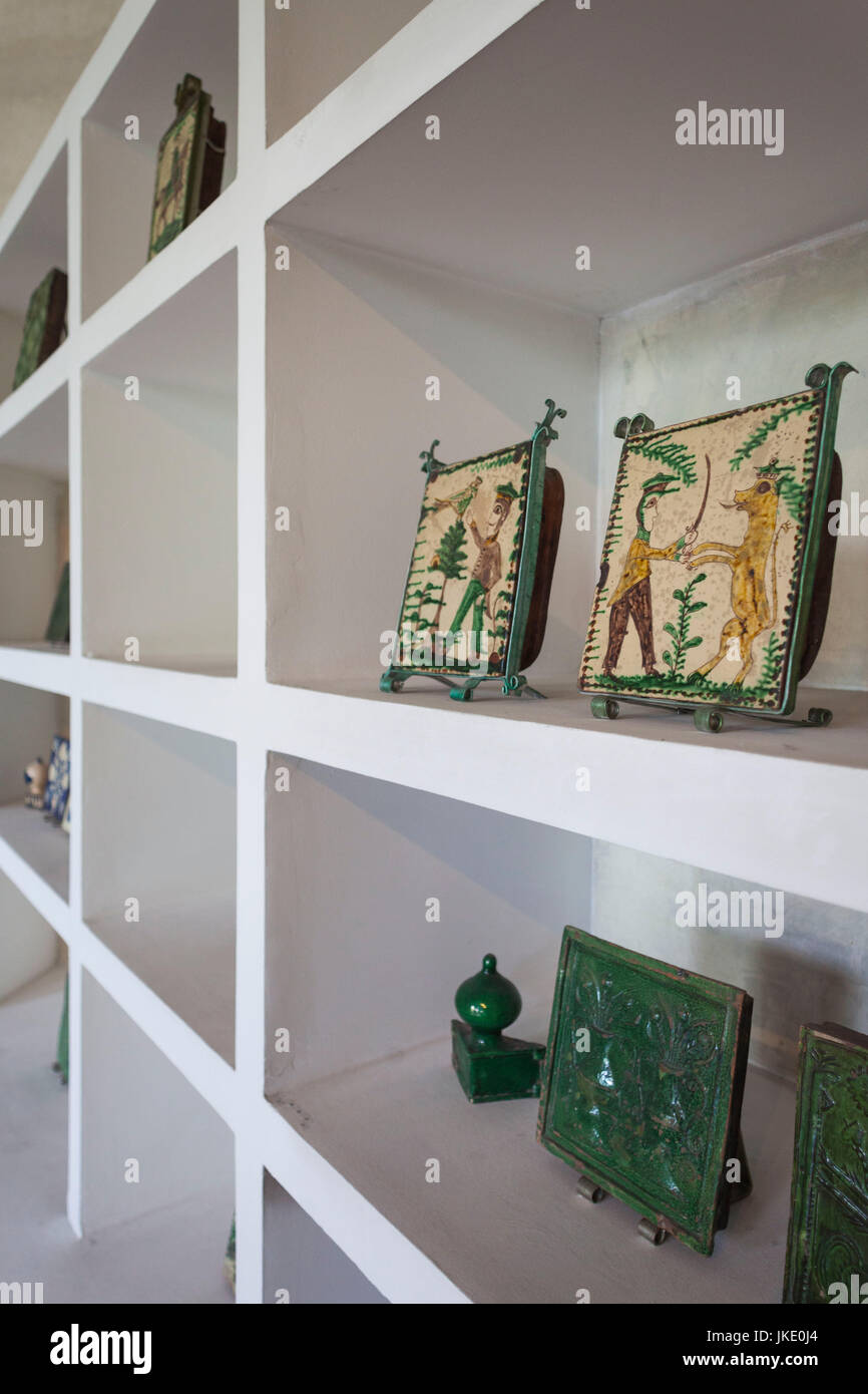 Romania, Bucharest, Museum of the Romanian Peasant, tiles Stock Photo ...