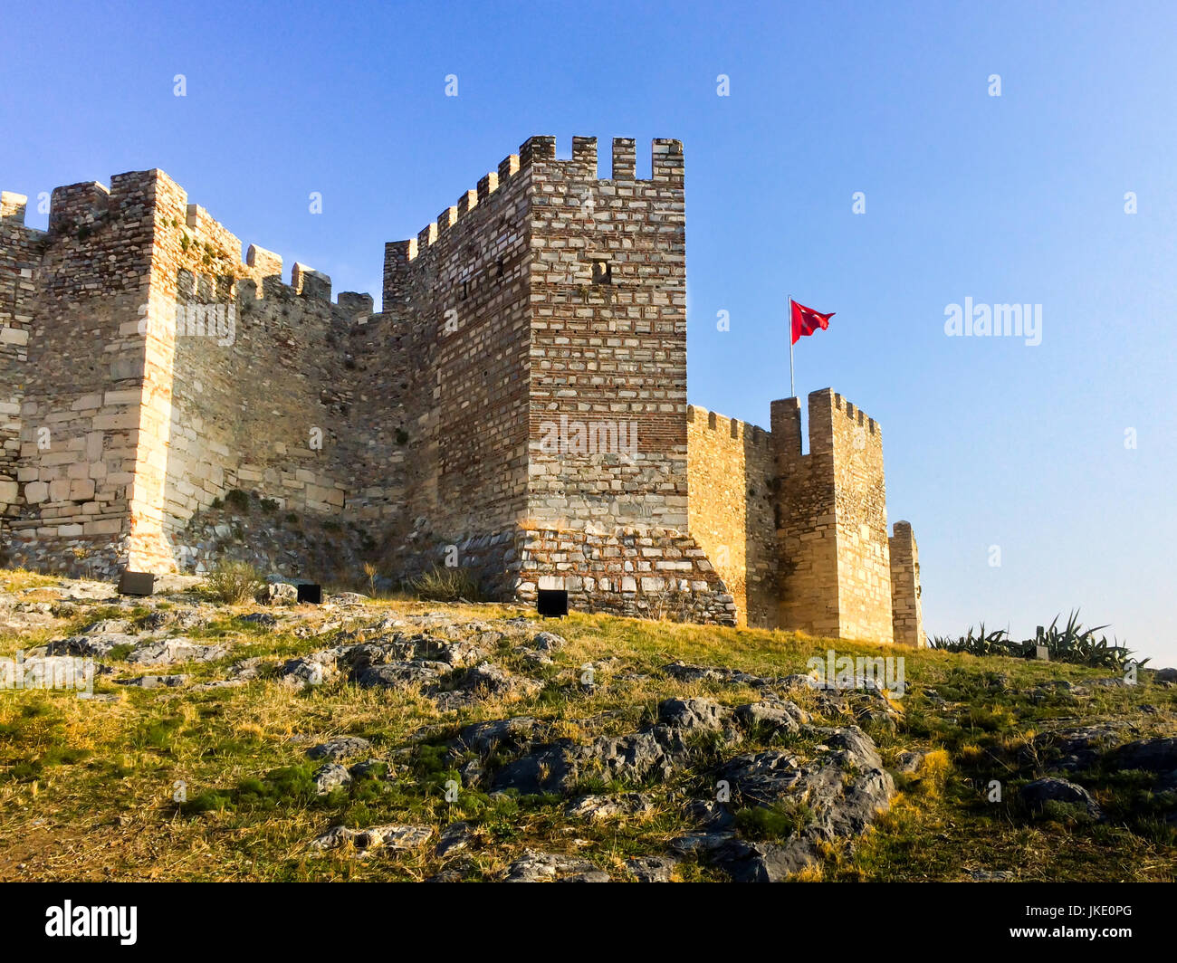 Gate of Ayasoluk Castle in Selcuk near Ephesus in turkey Stock Photo ...