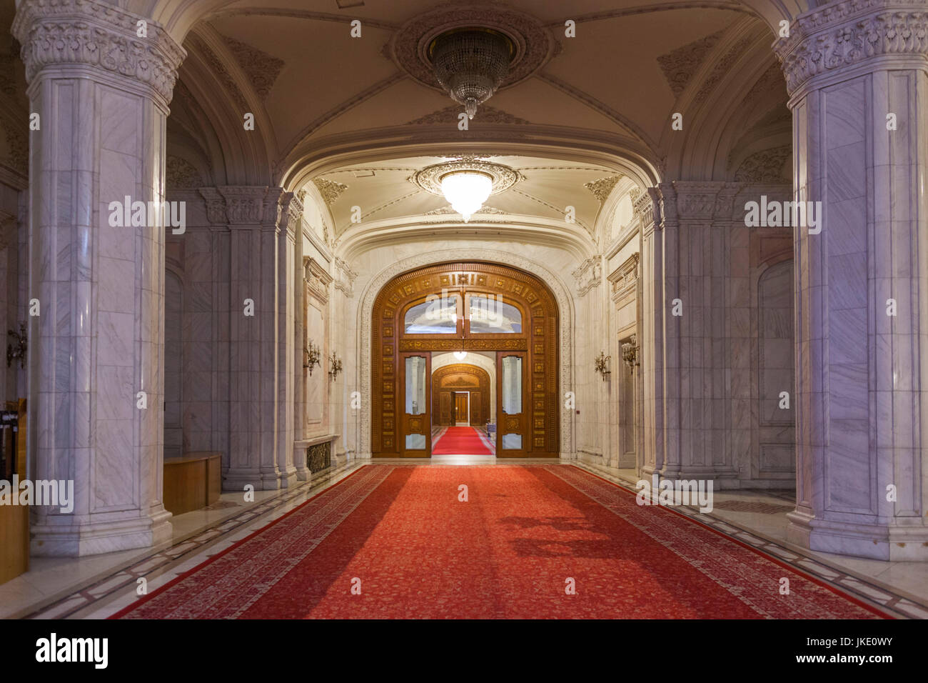 Romania, Bucharest, Palace of Parliament, world's second-largest ...