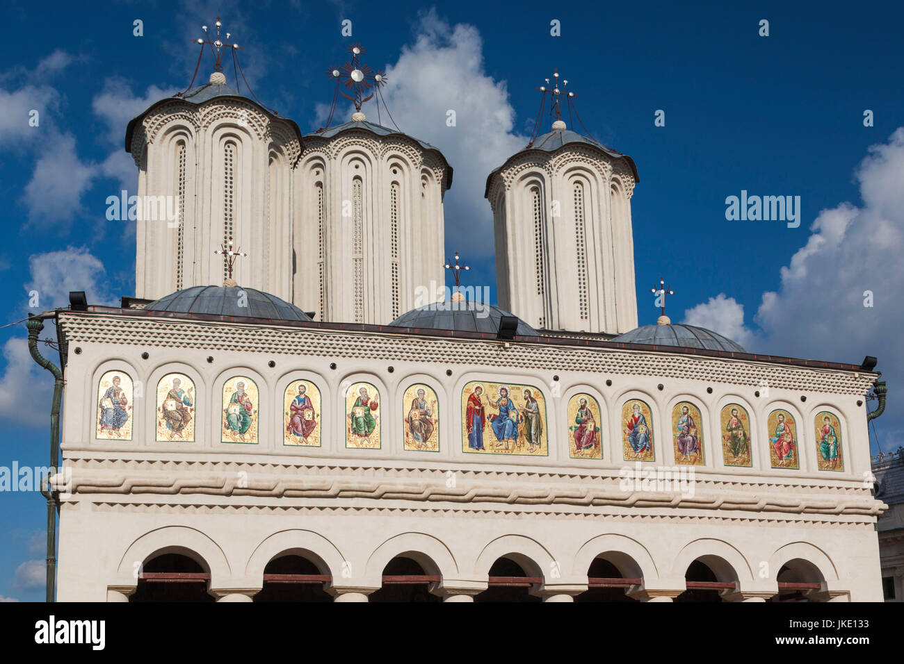 Romania, Bucharest, Romanian Patriarchal Cathedral, exterior Stock ...