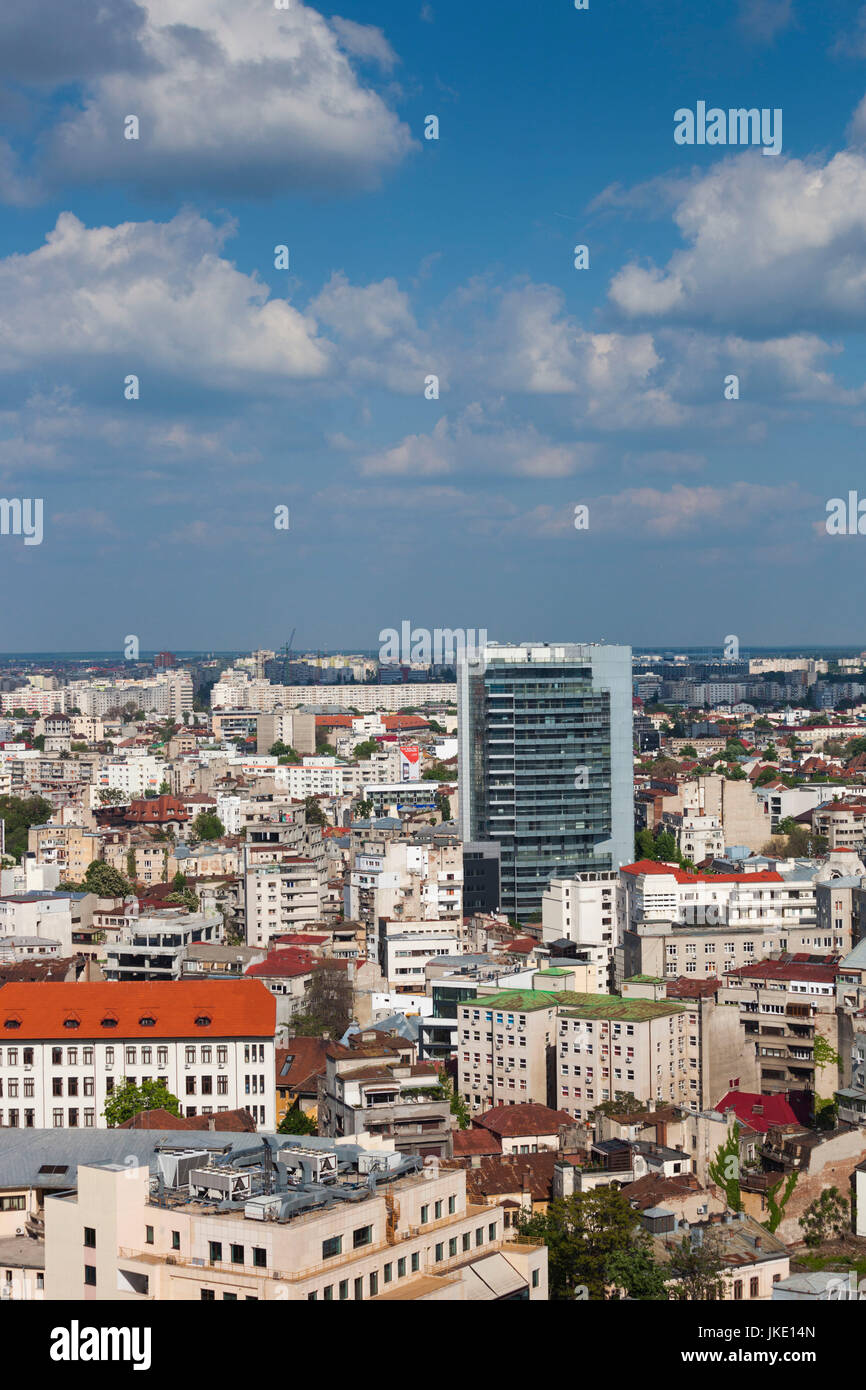 Romania, Bucharest, city skyline, elevated view Stock Photo - Alamy
