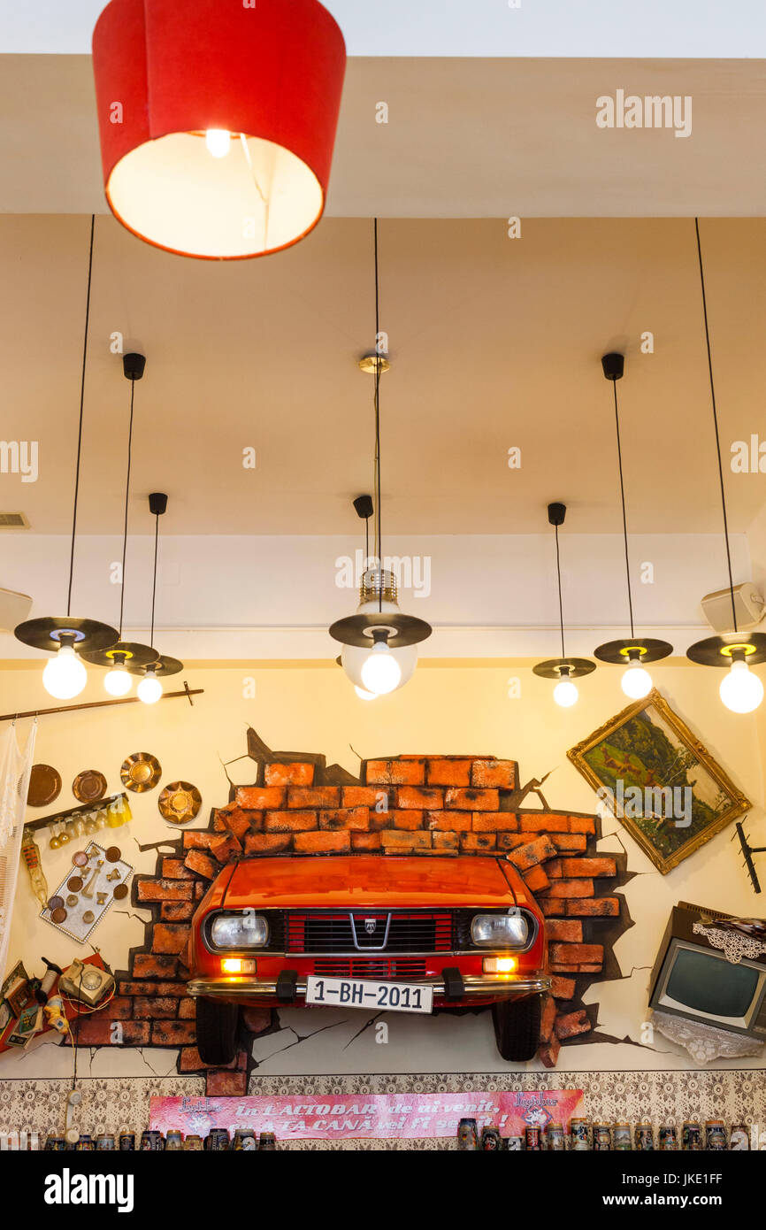 Romania, Crisana Region, Oradea, Lactobar, retro-bistro restaurant ...