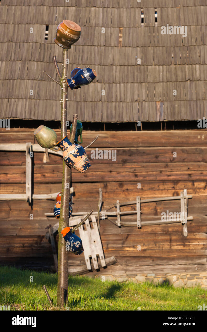Romania, Maramures Region, Baia Mare, outdoor village life exhibit ...