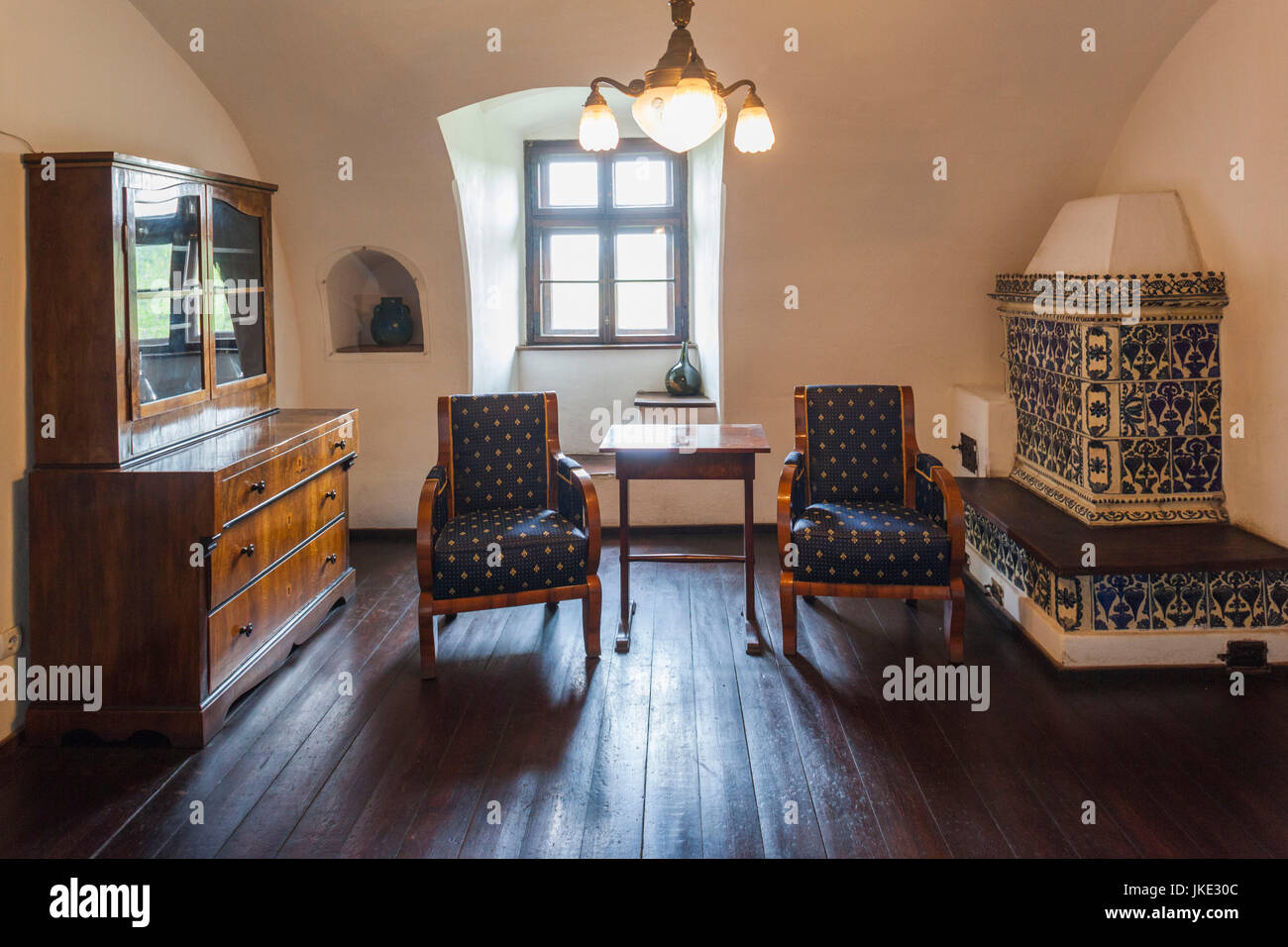 Romania, Transylvania, Bran, Bran Castle, room interior Stock Photo - Alamy