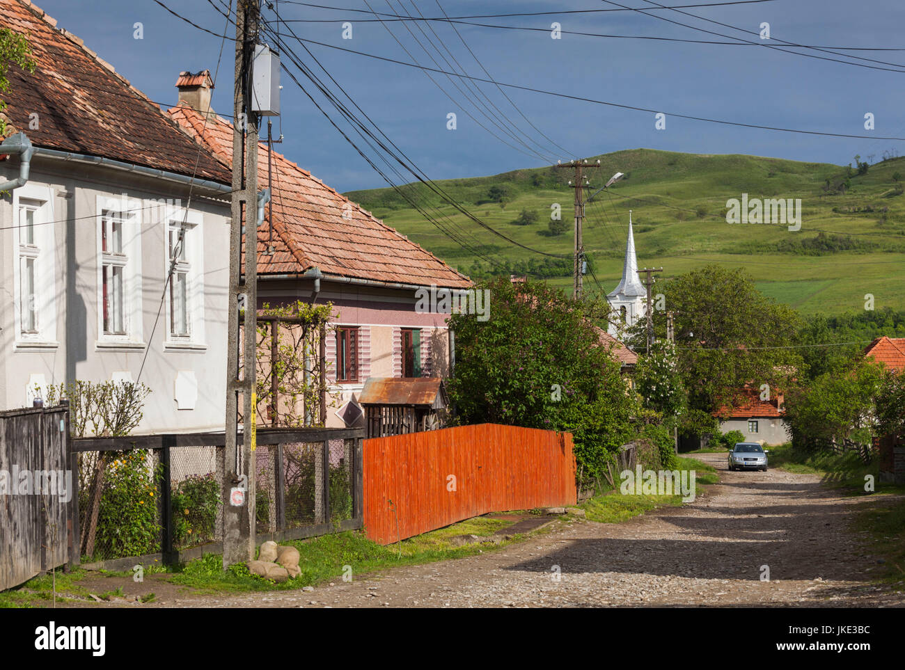 Romania, Transylvania, Cadaciu Mare, traditional Romanian village ...