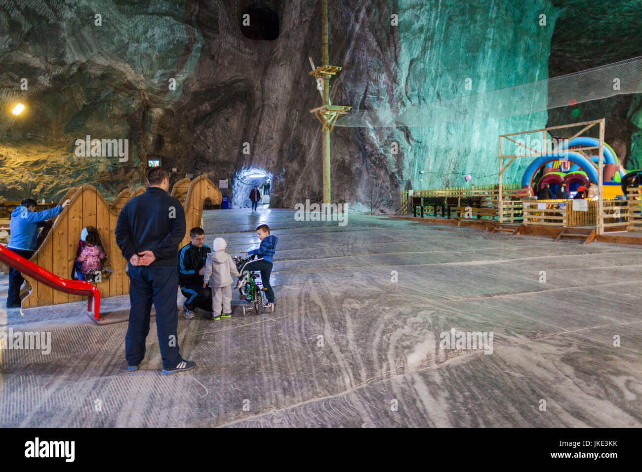 Romania, Transylvania, Praid, Praid Salt Mine, interior Stock Photo - Alamy