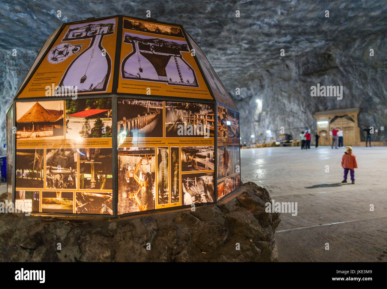 Romania, Transylvania, Praid, Praid Salt Mine, mine exhibit Stock Photo ...