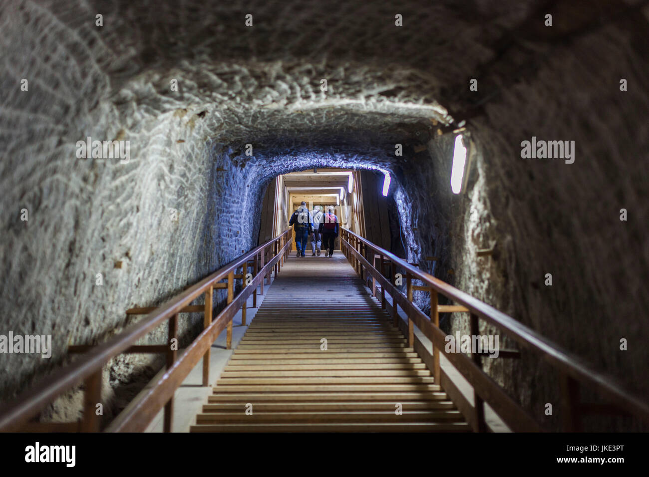 Romania, Transylvania, Praid, Praid Salt Mine, walkway Stock Photo - Alamy
