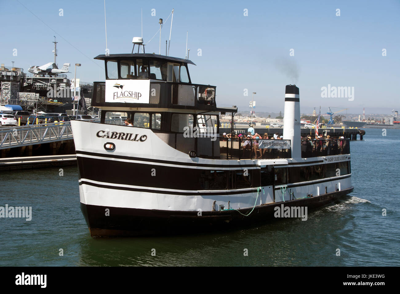 The Cabrillo Ferry boat of the Flagship tour company, giving scenic ...