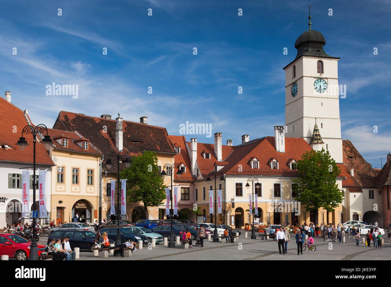 Sibiu transylvania piata mica hi-res stock photography and images - Alamy