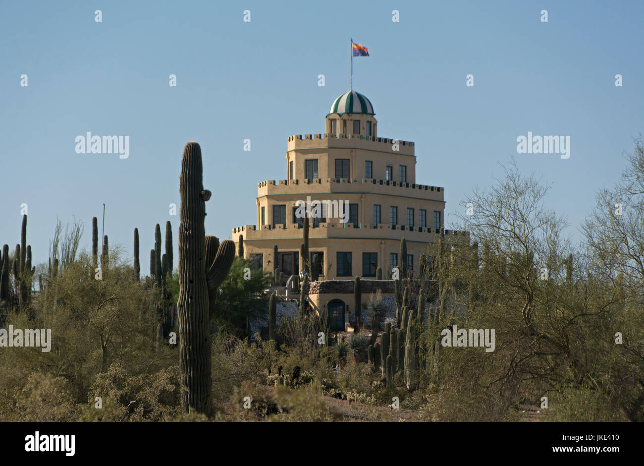 Tovrea Castle, a historic landmark in Phoenix, Arizona Stock Photo - Alamy