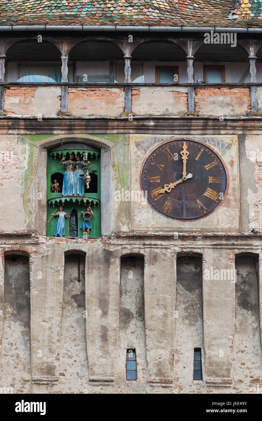 Romania, Transylvania, Sighisoara, clock tower, built in 1280 Stock ...